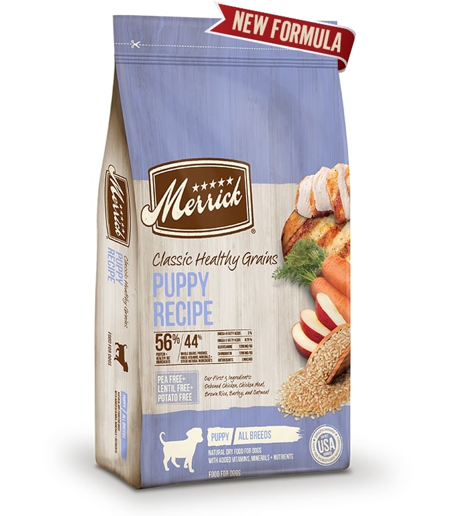 Merrick Classic Healthy Grains Dog Food - Puppy Recipe – K9 Couture Inc.
